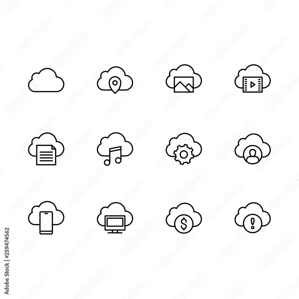 Secure Cloud Storage Icon