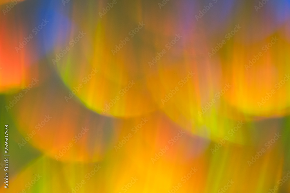 Blurry lights background. Defocused lens flare glow. Abstract illuminated bokeh design. Stock ...