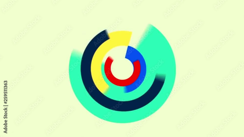 full motion graphics template .target on white background Stock Video ...