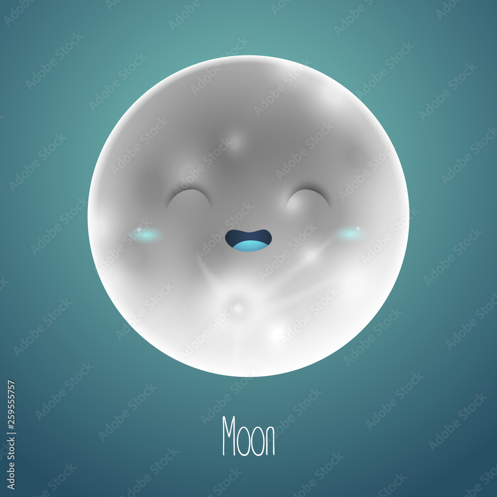 Animated Smiling Moon