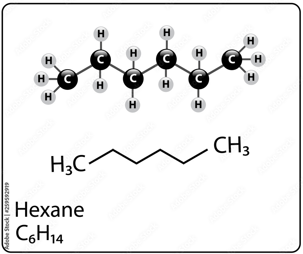 Hexane Molecule