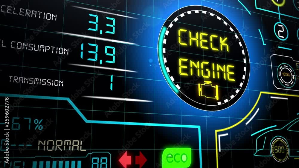Check the engine, car dashboard, electric car digital display panel ... Check the engine, car dashboard, electric car digital display panel ...