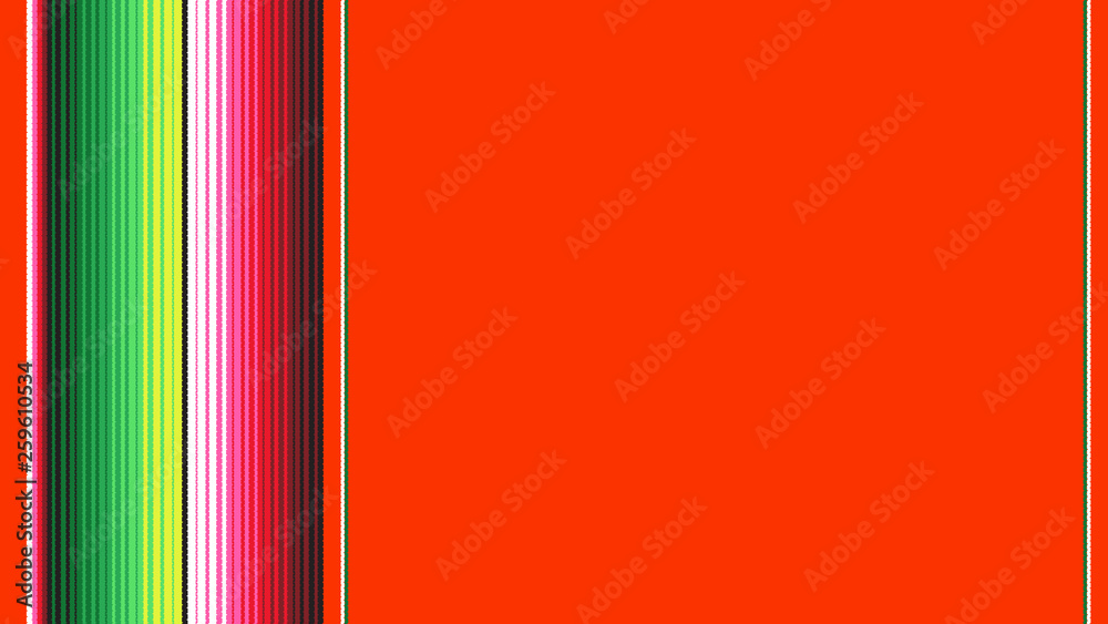 Red Mexican Blanket Serape Stripes Background with Copy Space for Text ...