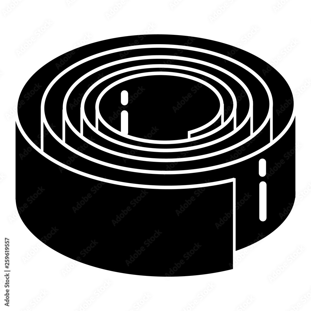Metal coil icon. Simple illustration of metal coil vector icon for web ...
