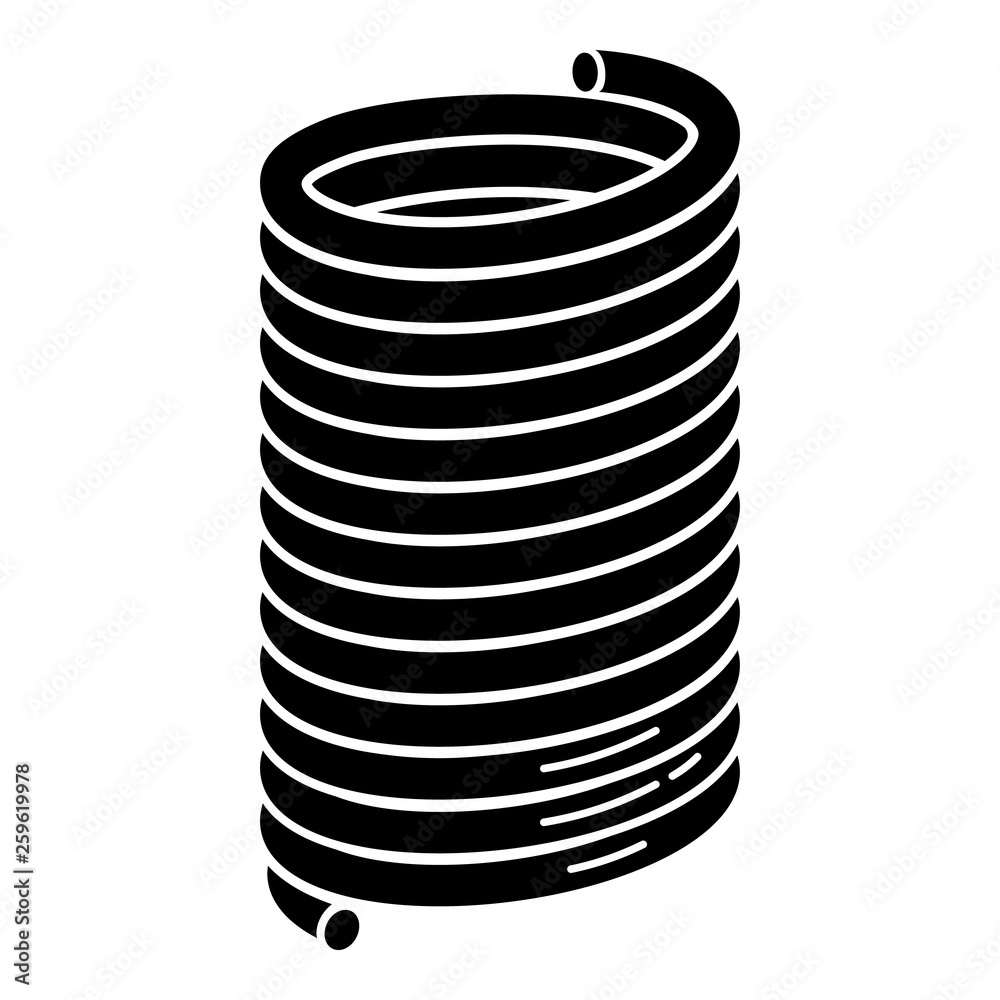 Compression spring icon. Simple illustration of compression spring ...