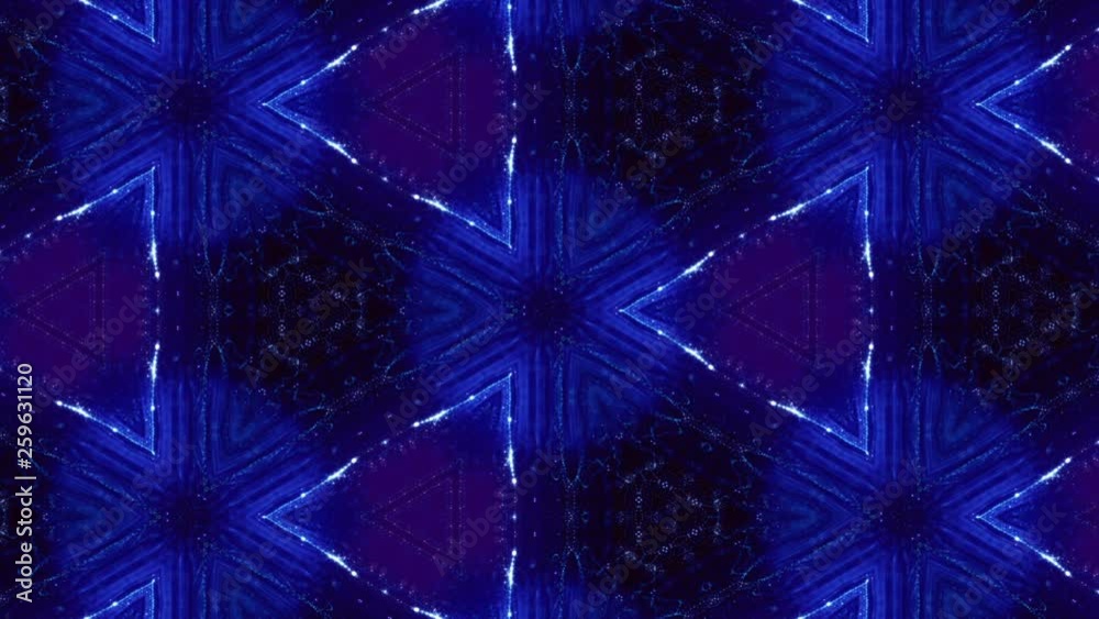 complex blue composition of particles form a periodic structure. 3d ...