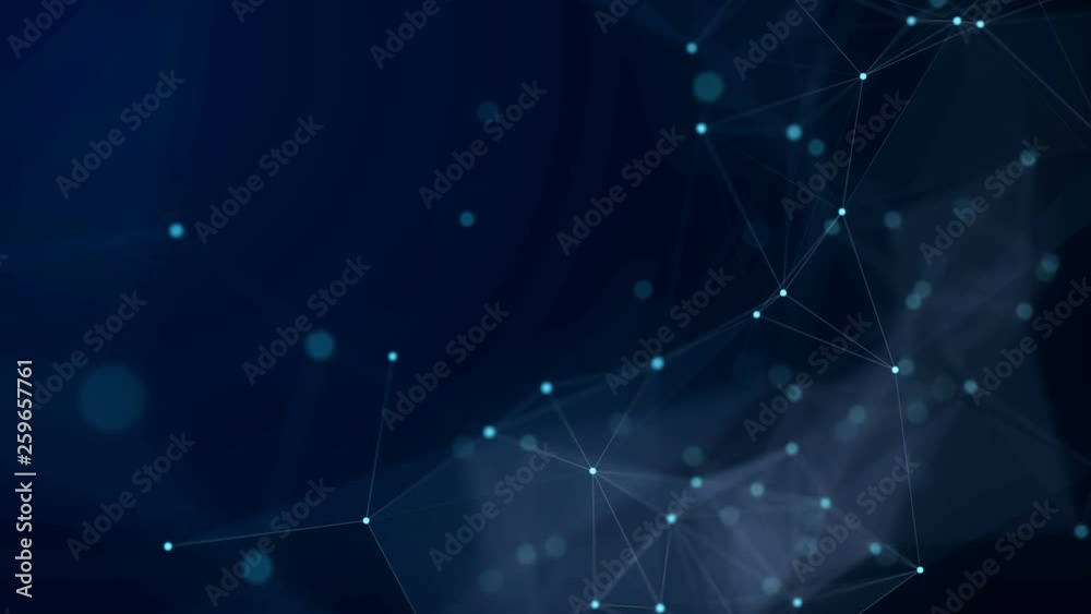 Vidéo Stock Shapes, dots and lines are connectied with shine on blurred ... Vidéo Stock Shapes, dots and lines are connectied with shine on blurred ...