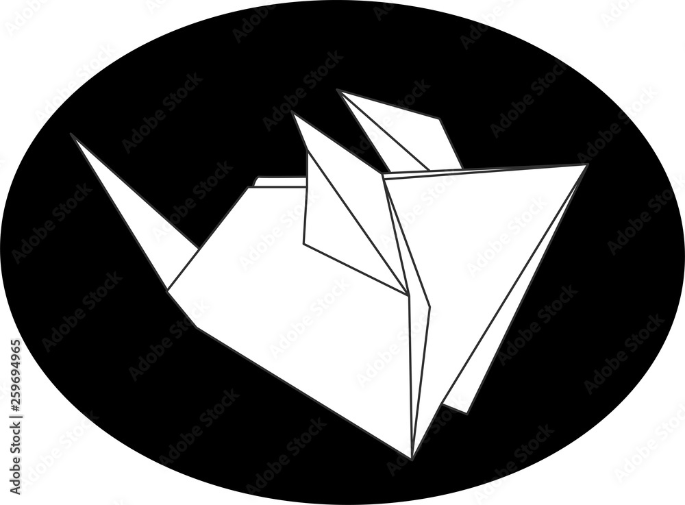 Rat head or mouse head geometric outline vector. Animal head, rat or ...