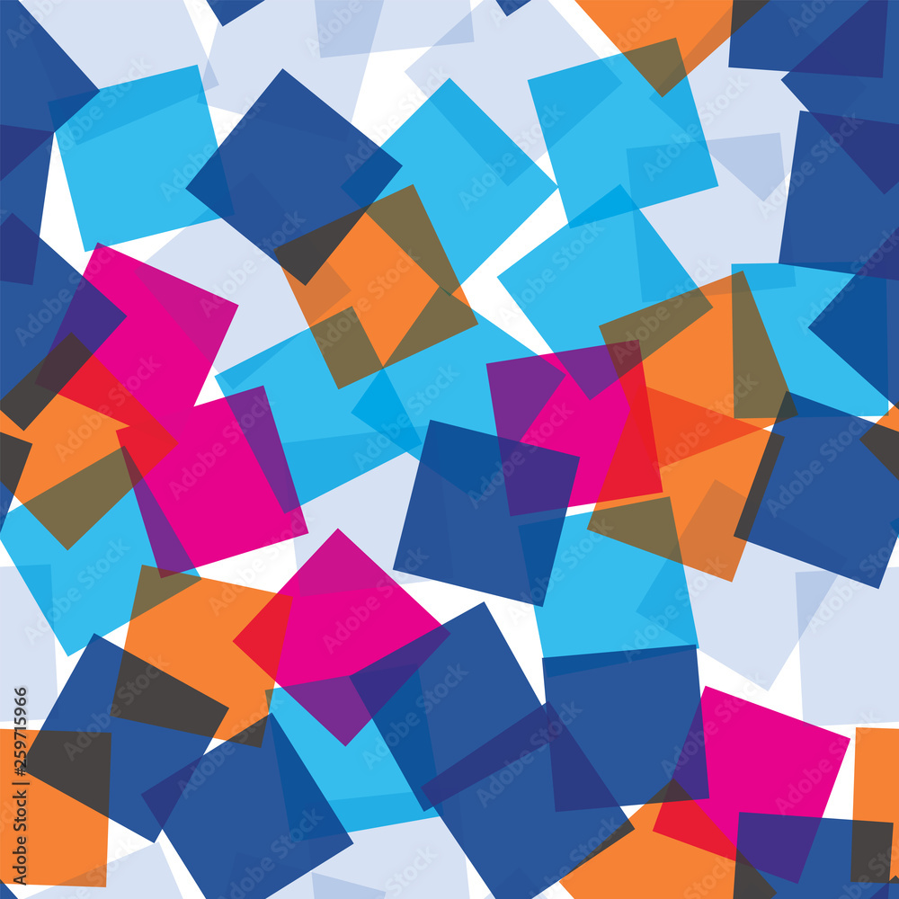Random squares seamless pattern. Abstract background. Squares ...