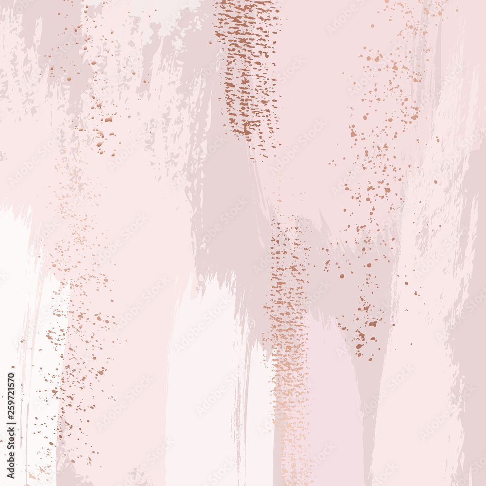 Brush strokes in gentle pastel colors on a white background. Delicate ...