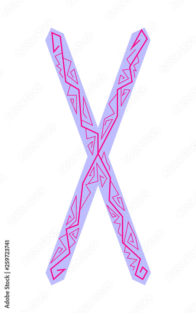 Fleece Gebo. Ancient Scandinavian runes. Runes senior futarka. Magic ...