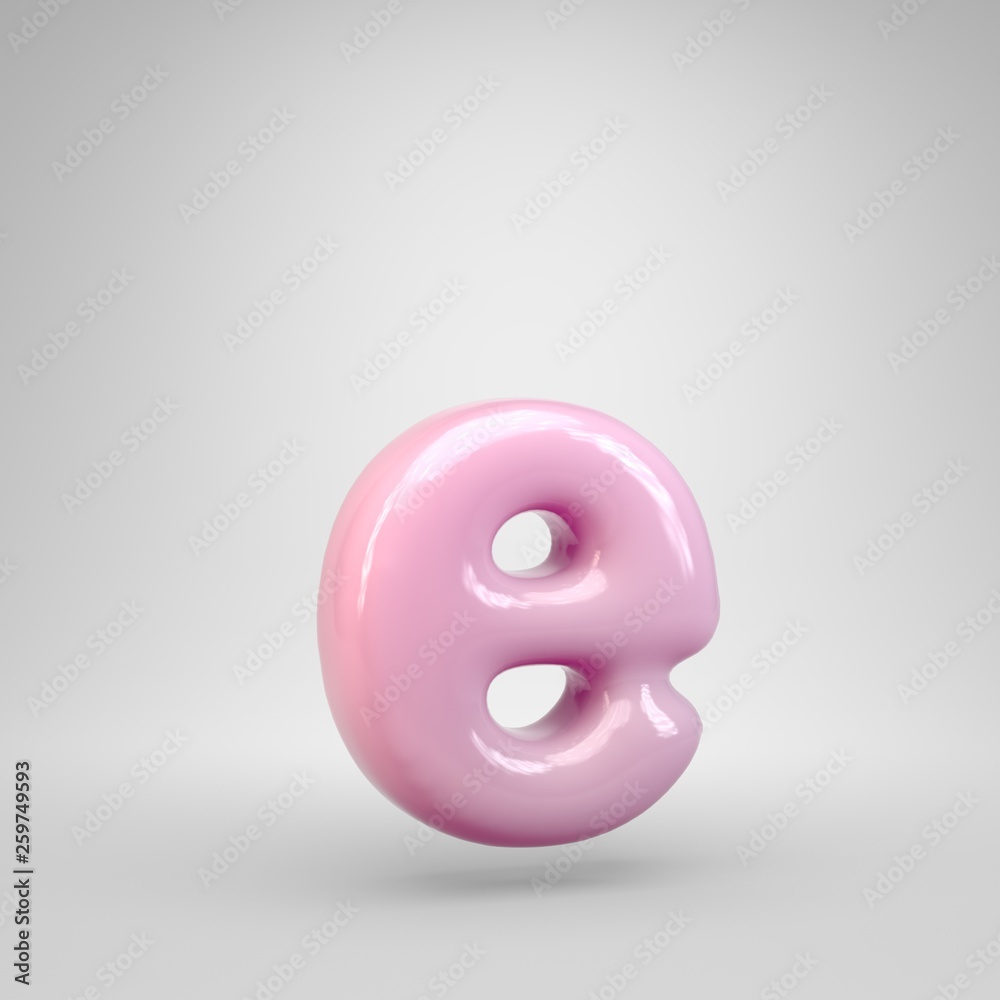 Bubble Letters Lowercase E