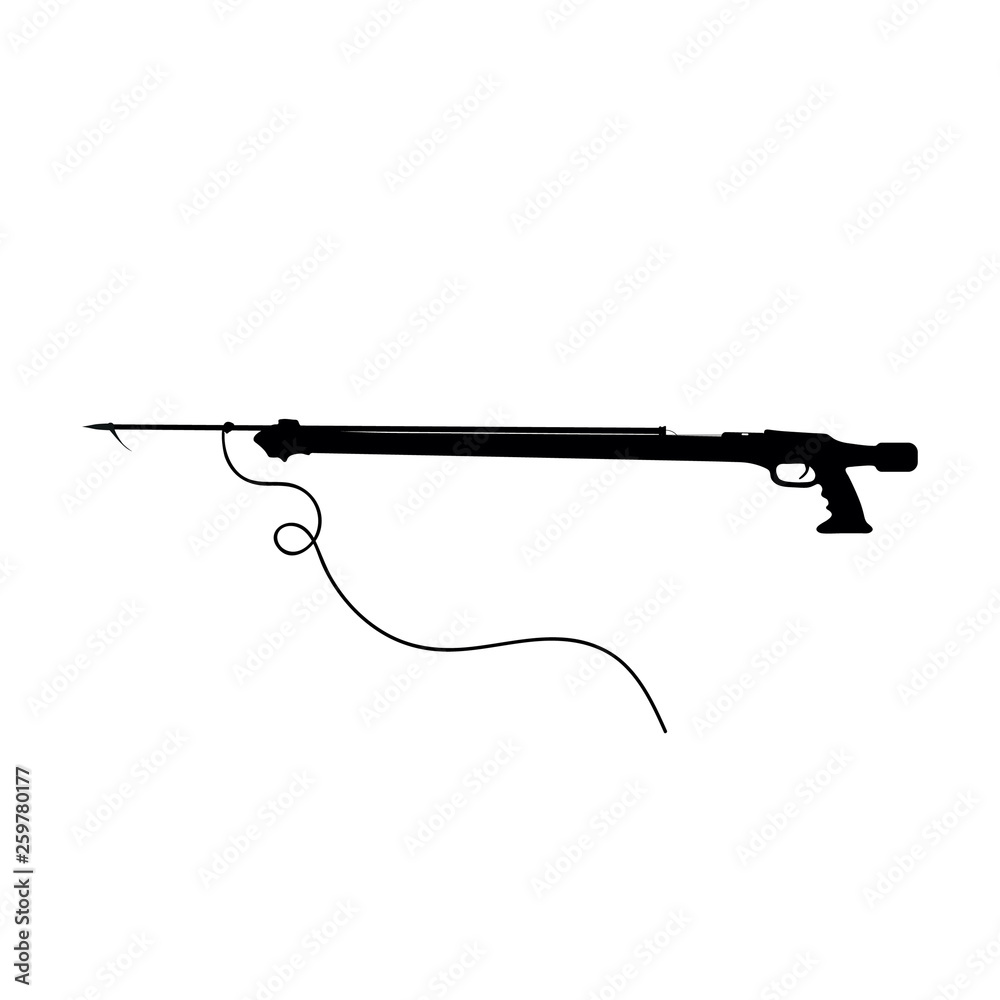 harpoon gun vector Stock Vector | Adobe Stock