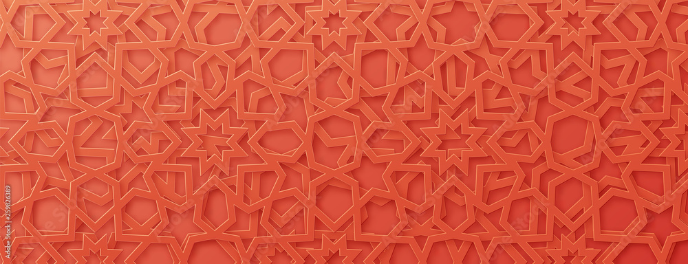 Arabic pattern background Stock Vector | Adobe Stock