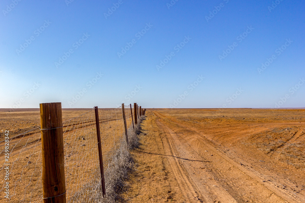 Australia, dog fence aka dingo fence, 5300 km long fence to protect ...