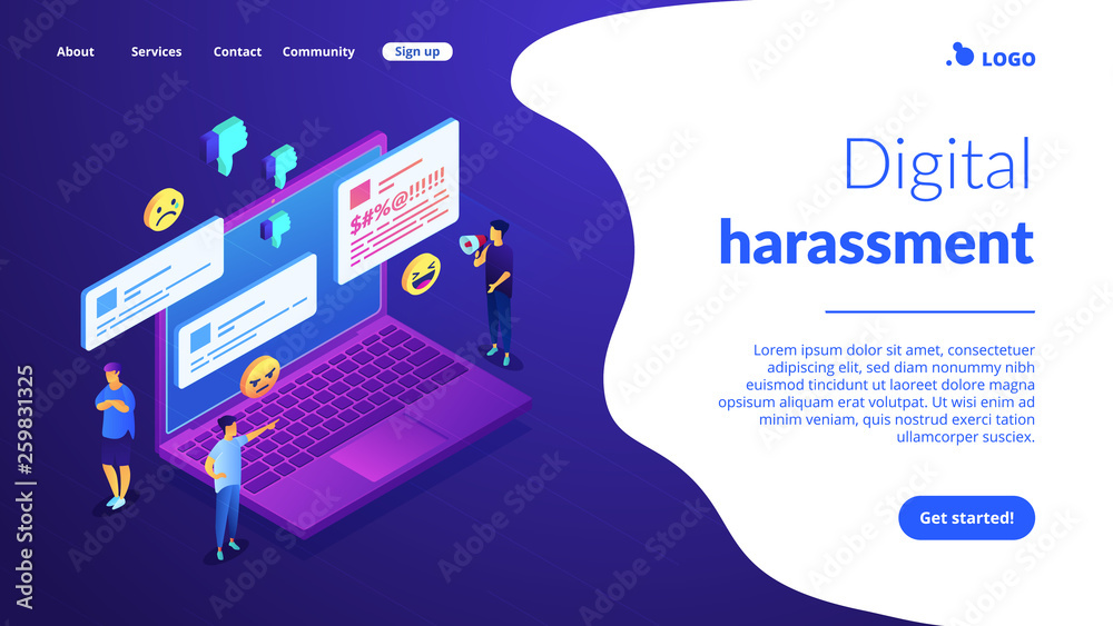 Troll quarreling and upsetting tiny people on internet with dislikes ...