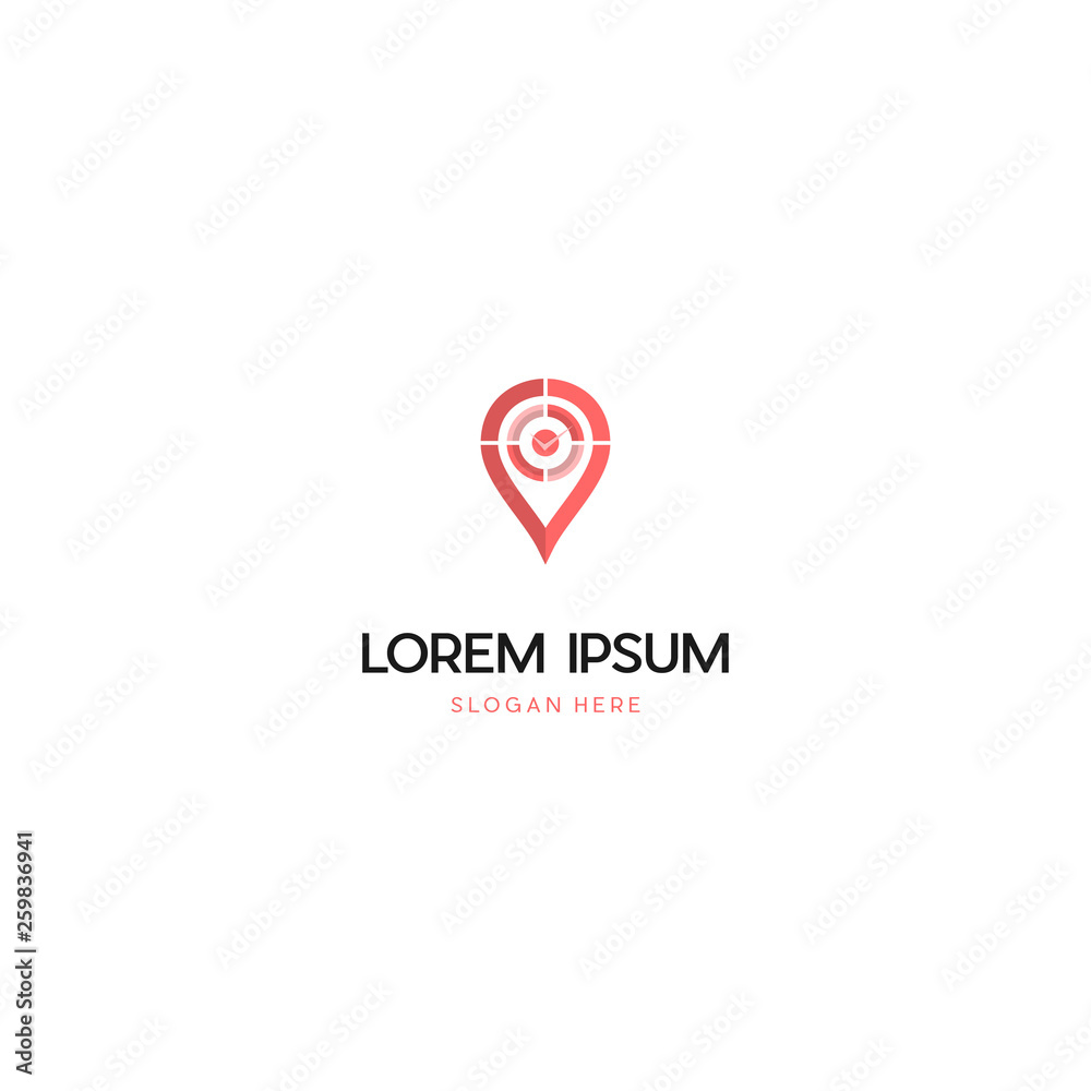 locator icon vector logo template, Location icon vector. Pin sign ...
