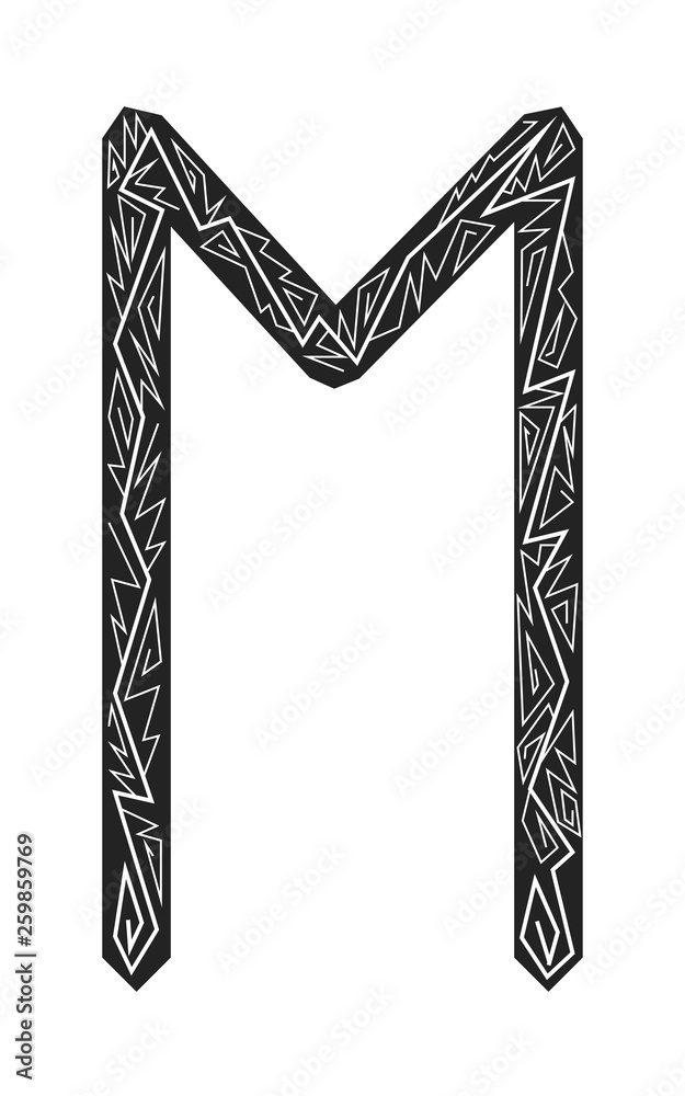 Rune Ehwaz. Ancient Scandinavian runes. Runes senior futarka. Magic ...