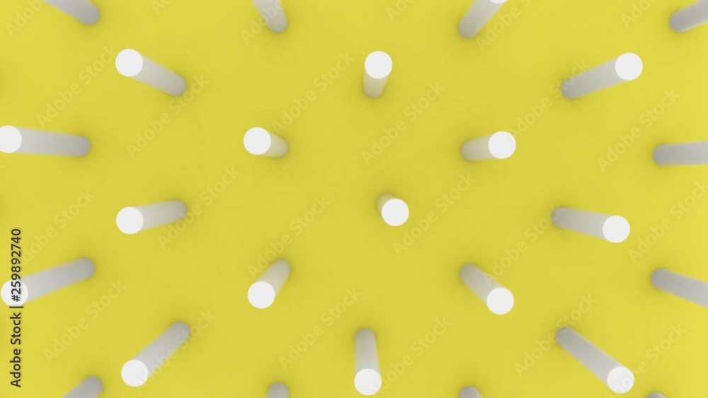 Abstract 3d shapes cylinders background 4k animation. Lopp footage ...