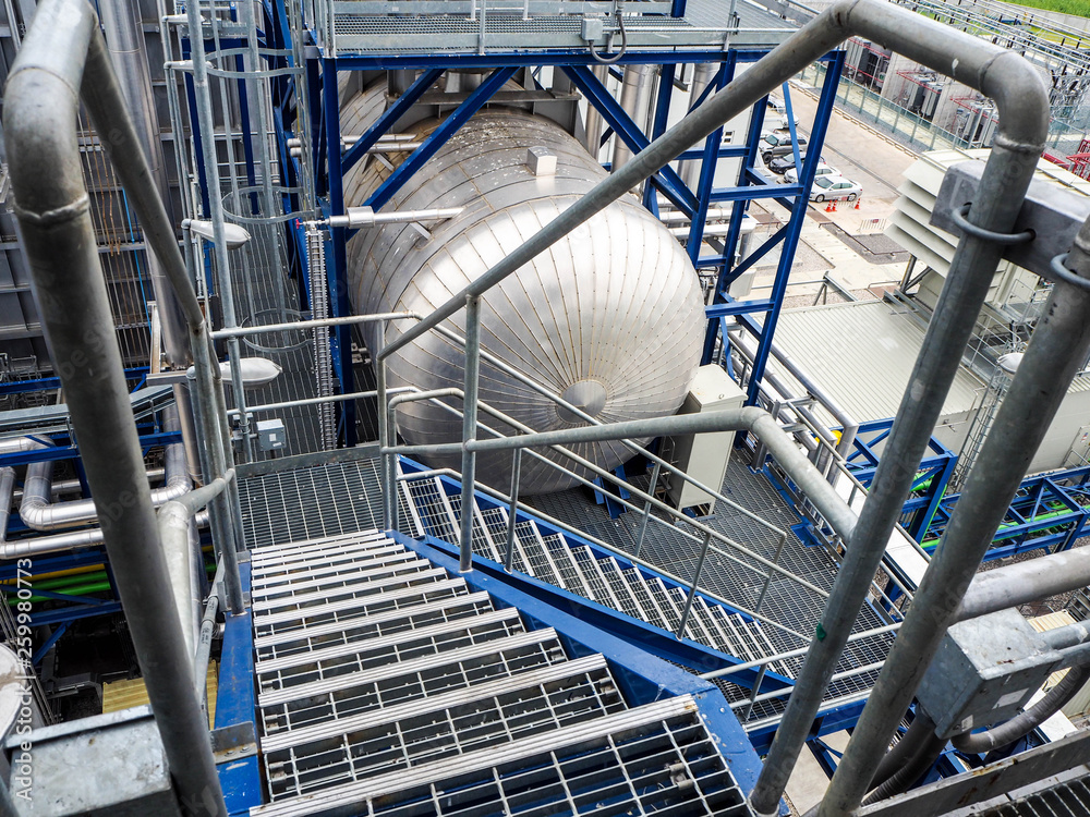 Deaerator systems and green structure platform of boiler systems in ...