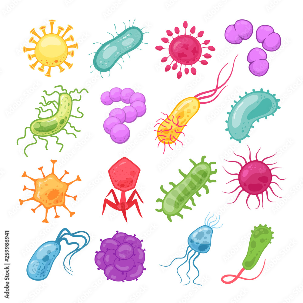 Germs And Bacteria Clipart
