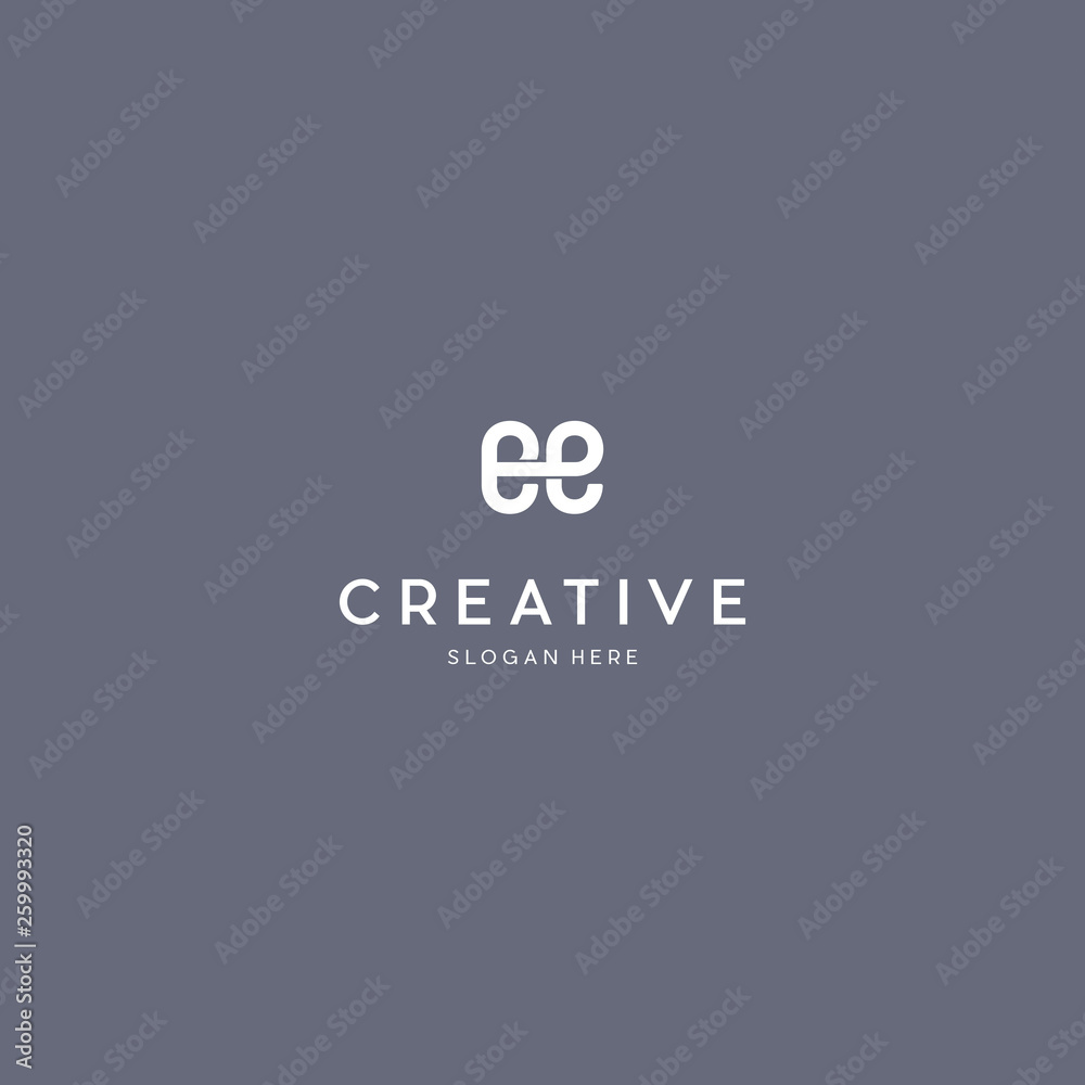 Abstract EE letter modern initial letter marks logo design, Abstract ...