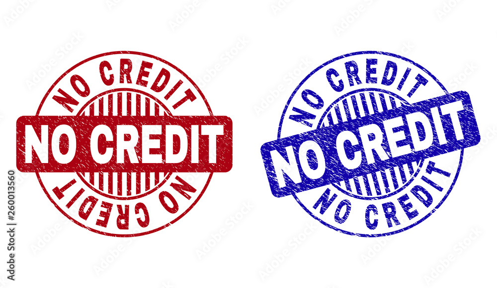 Vecteur Stock Grunge NO CREDIT round stamp seals isolated on a white ...