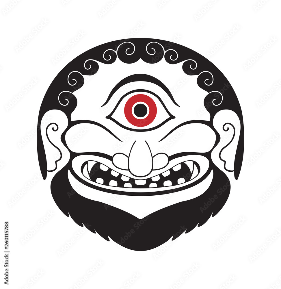 Cyclops ancient greek style tribal design Stock Illustration | Adobe Stock