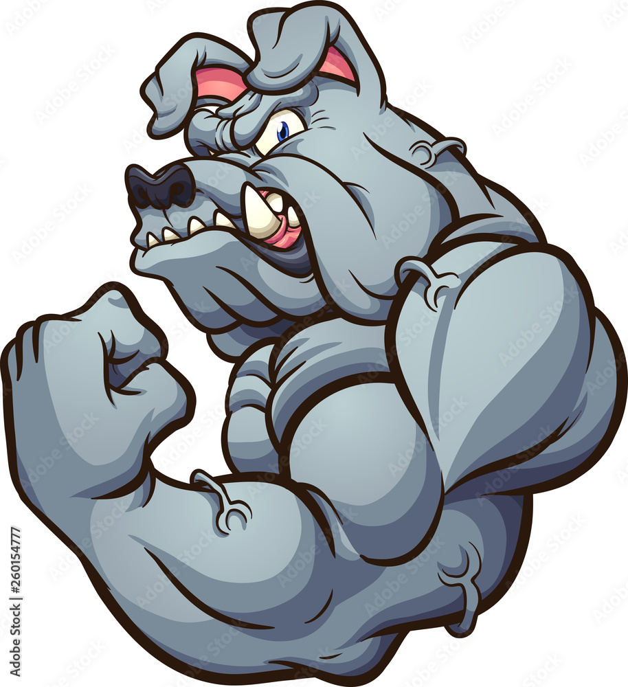Bulldog Mascot Clip Art