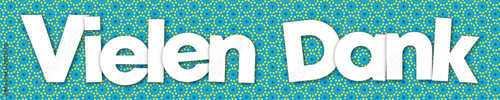 Banner Vielen Dank mit abstraktem blumigem Hintergrund Stock Vector ...