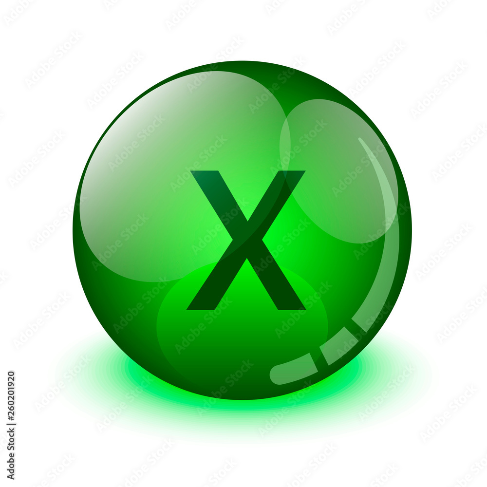 icon glass ball Stock Vector | Adobe Stock