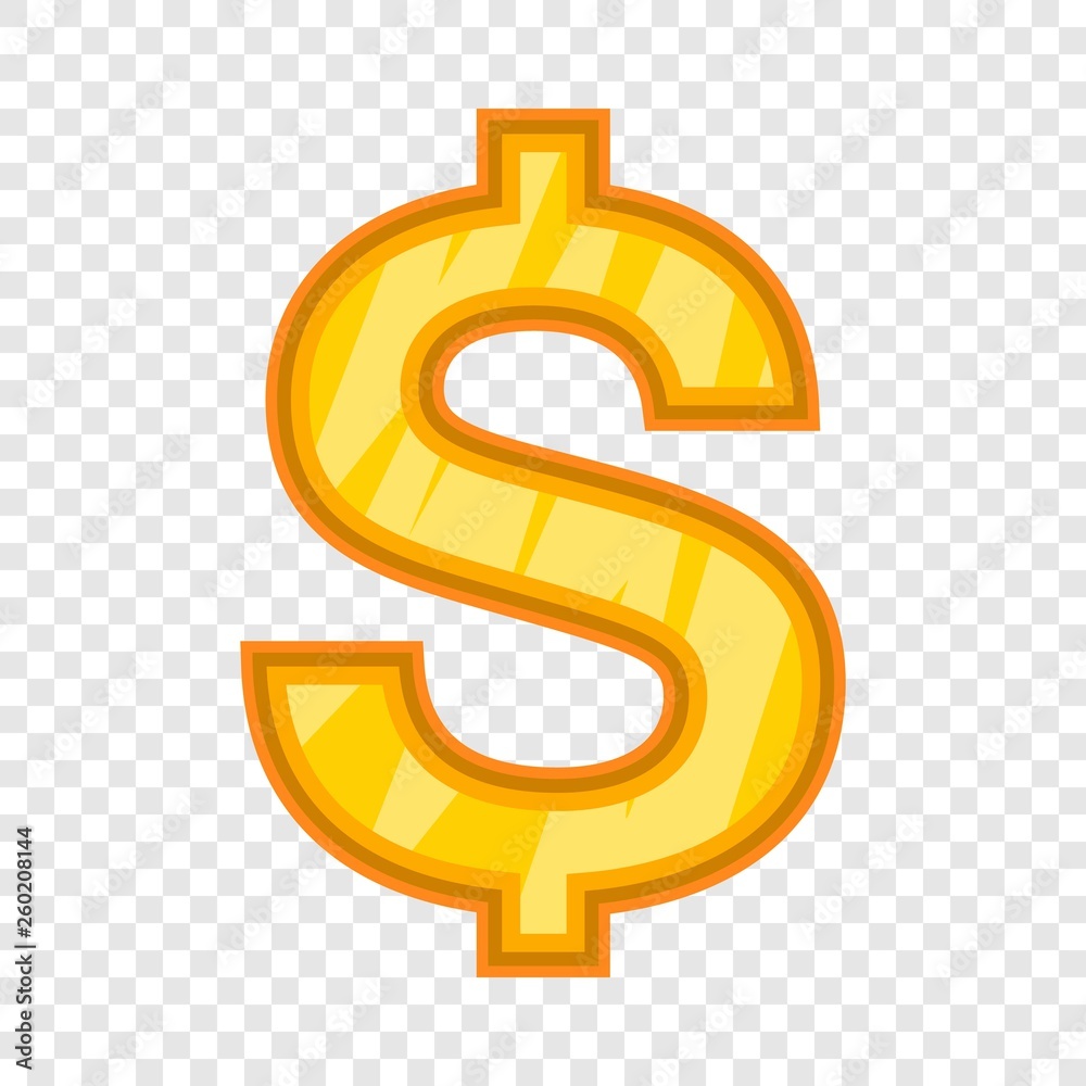US Dollar icon. Cartoon illustration of dollar vector icon for web ...