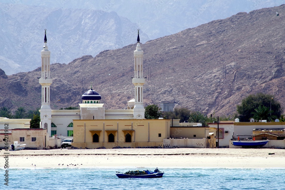 Beautiful picture of a mosque located in a small fishing village in the ...