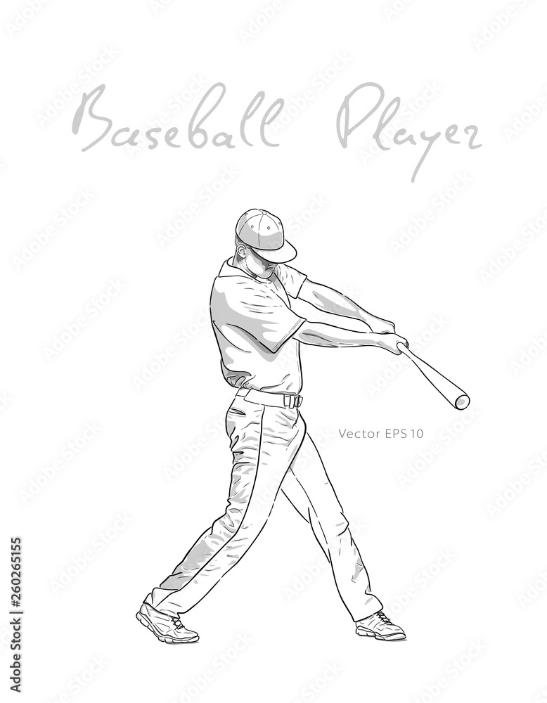 Baseball Player Sketch