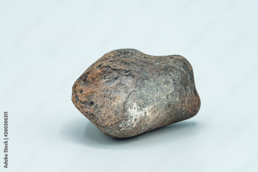 Chondrite Meteorite isolated, a piece of rock formed in outer space in ...