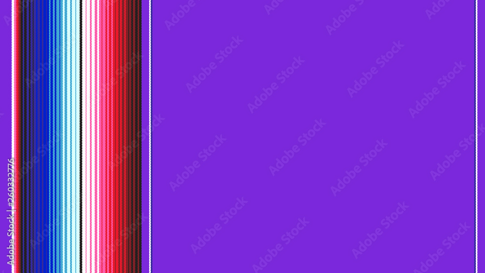 Purple Blue Red Mexican Blanket Serape Stripes Background with Copy ...