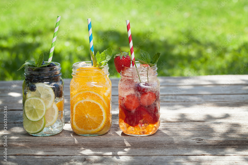 Fresh lemonade jar Stock Photo | Adobe Stock