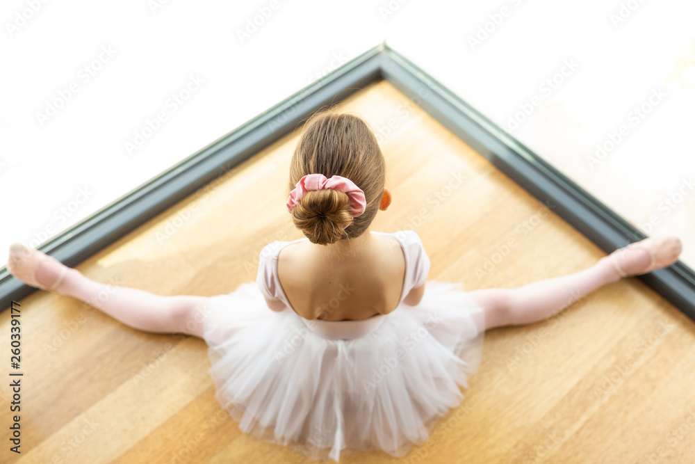 little ballerina with open legs Stock Photo | Adobe Stock