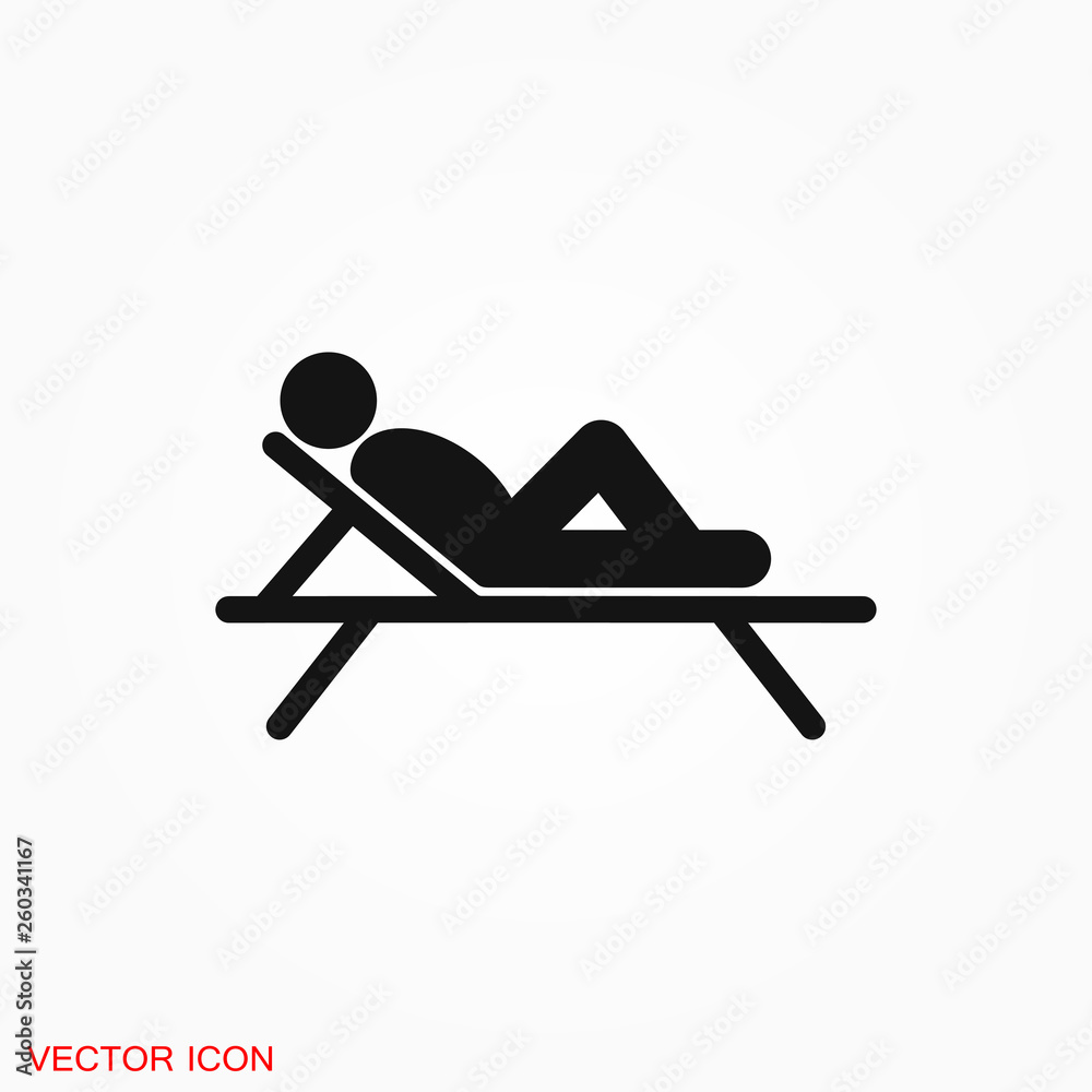 Relax icon vector sign symbol for design vector de Stock | Adobe Stock