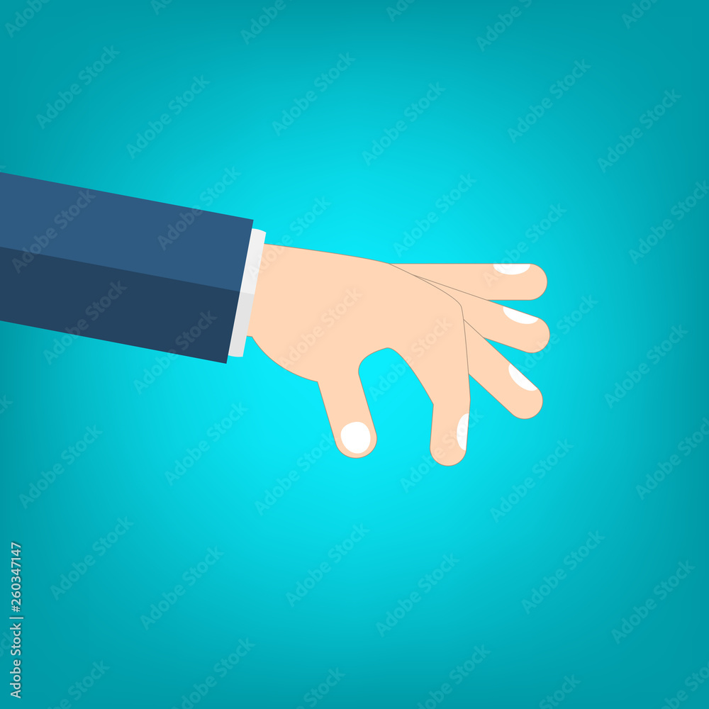 Hand Picking Up Vector