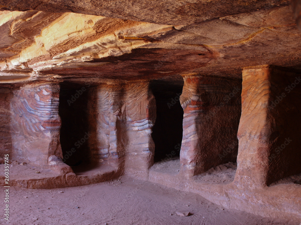 Petra; Raqmu - historic ruins of the ancient, rock city of the Nabatean ...