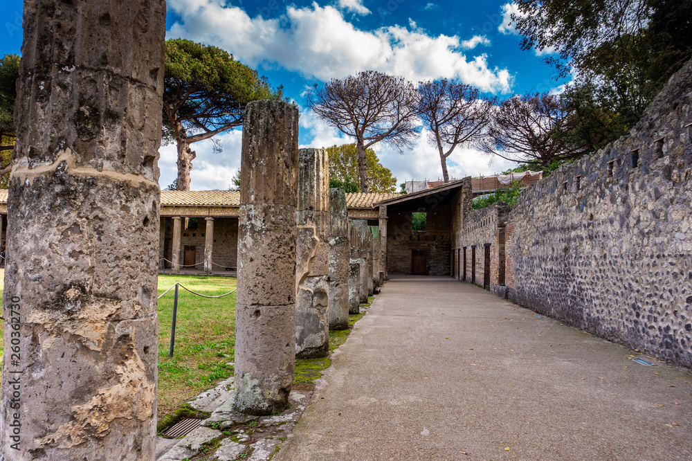 Historical ruined buildingsof ancient theatre Roman Imperial city ...