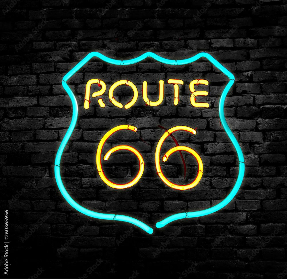 Route 66 road sign Stock Photo | Adobe Stock