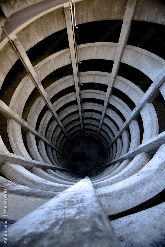 Spiral Ramp Parking Garage Stock Photo | Adobe Stock