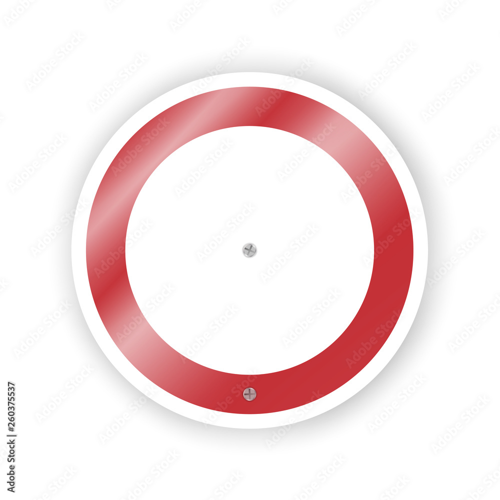 Sign ban, prohibition. No Sign. No symbol. Not Allowed isolated on ...