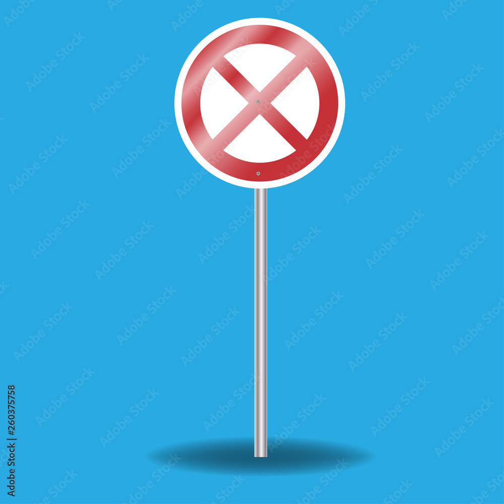 Sign ban, prohibition. No Sign. No symbol. Not Allowed isolated on ...