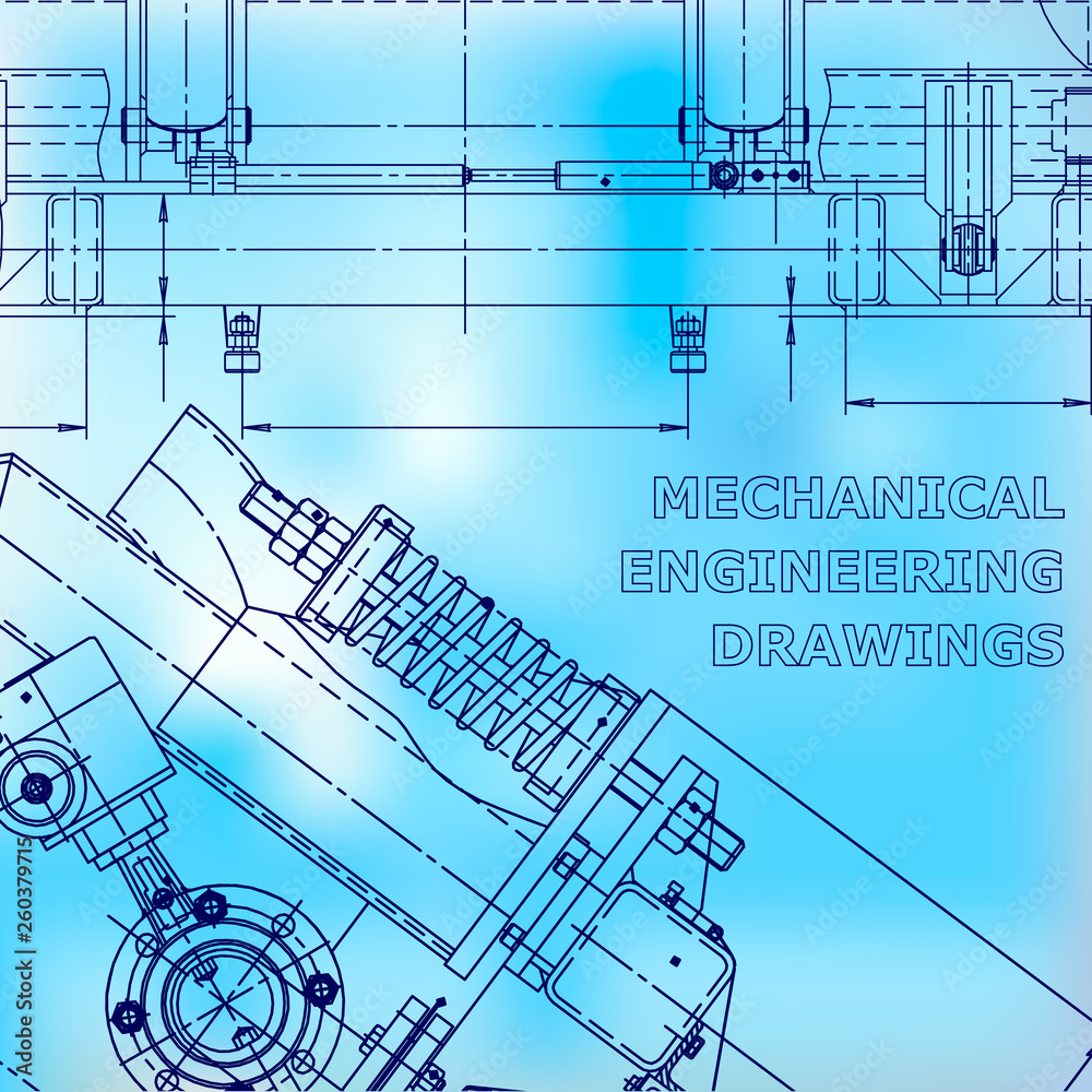 Computer-aided-design-systems.-Blue-backgrounds.-Machine-building ...
