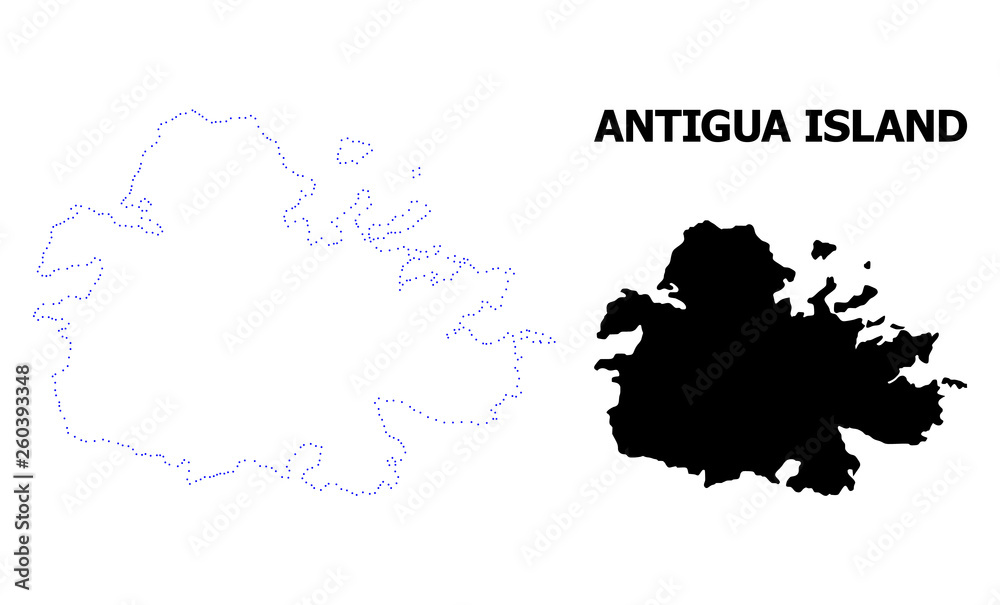 Fototapeta mapa świata dla dzieci Vector Contour Dotted Map of Antigua ... Fototapeta mapa świata dla dzieci Vector Contour Dotted Map of Antigua ...