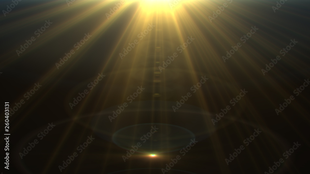 abstract glowing light sun burst with digital lens flare background ...