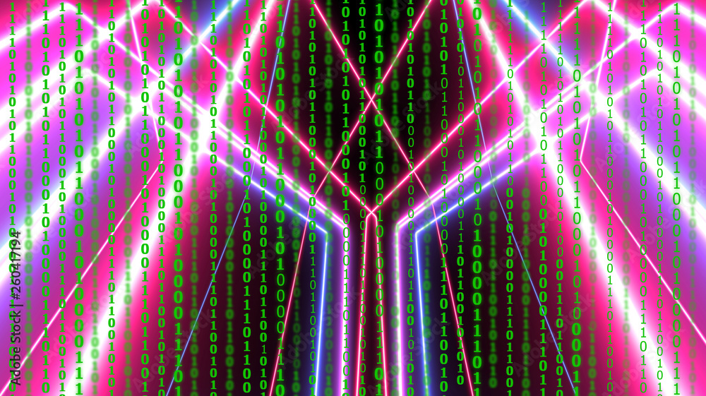Binary numbers background, Cyber security threat concept Stock Photo ...